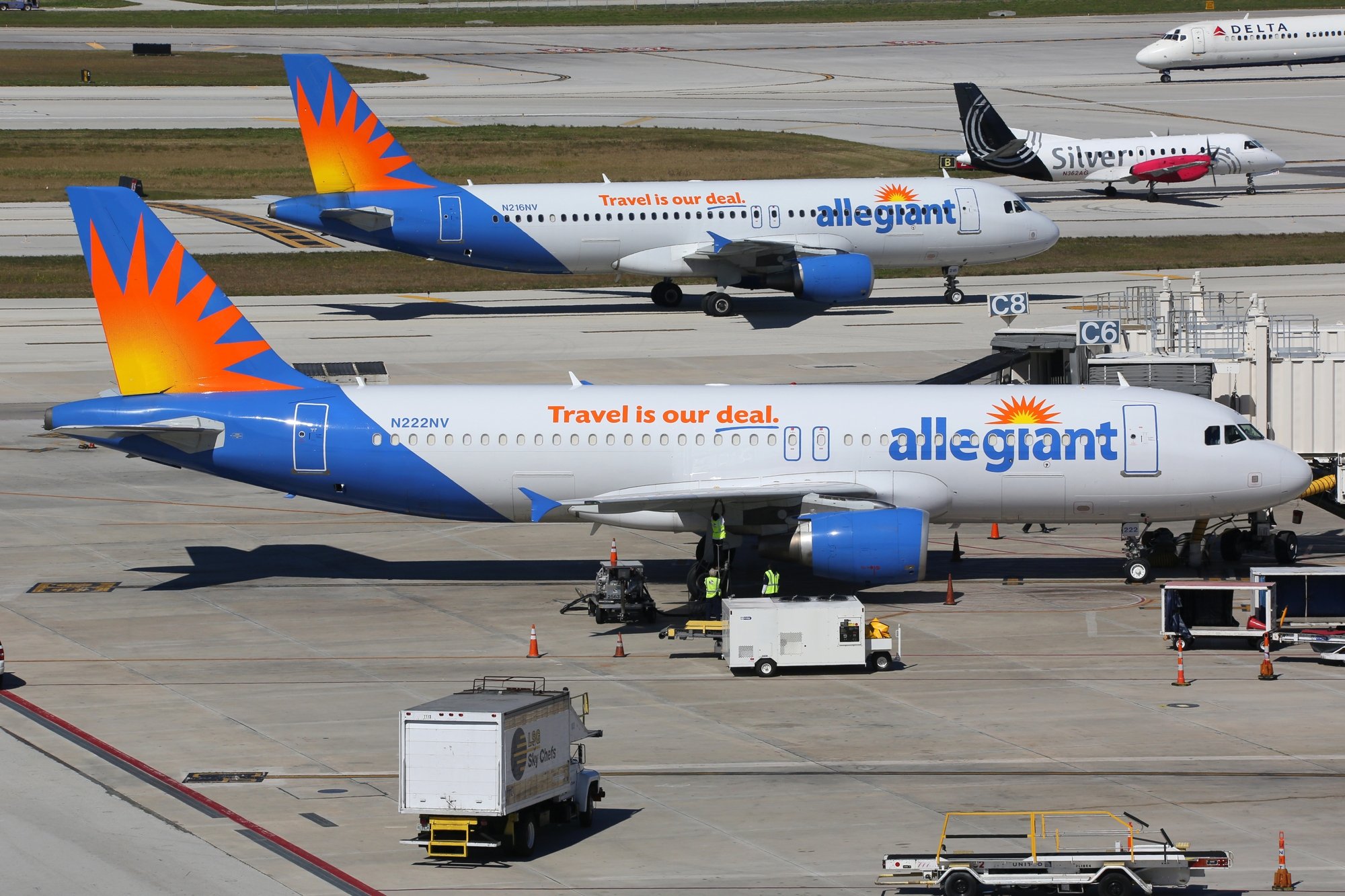 Allegiant Air - Levné letenky, zavazadla, odbavení, slevy